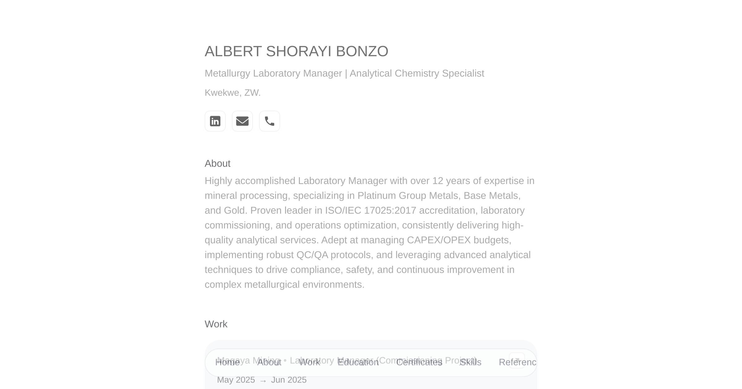 ALBERT SHORAYI BONZO