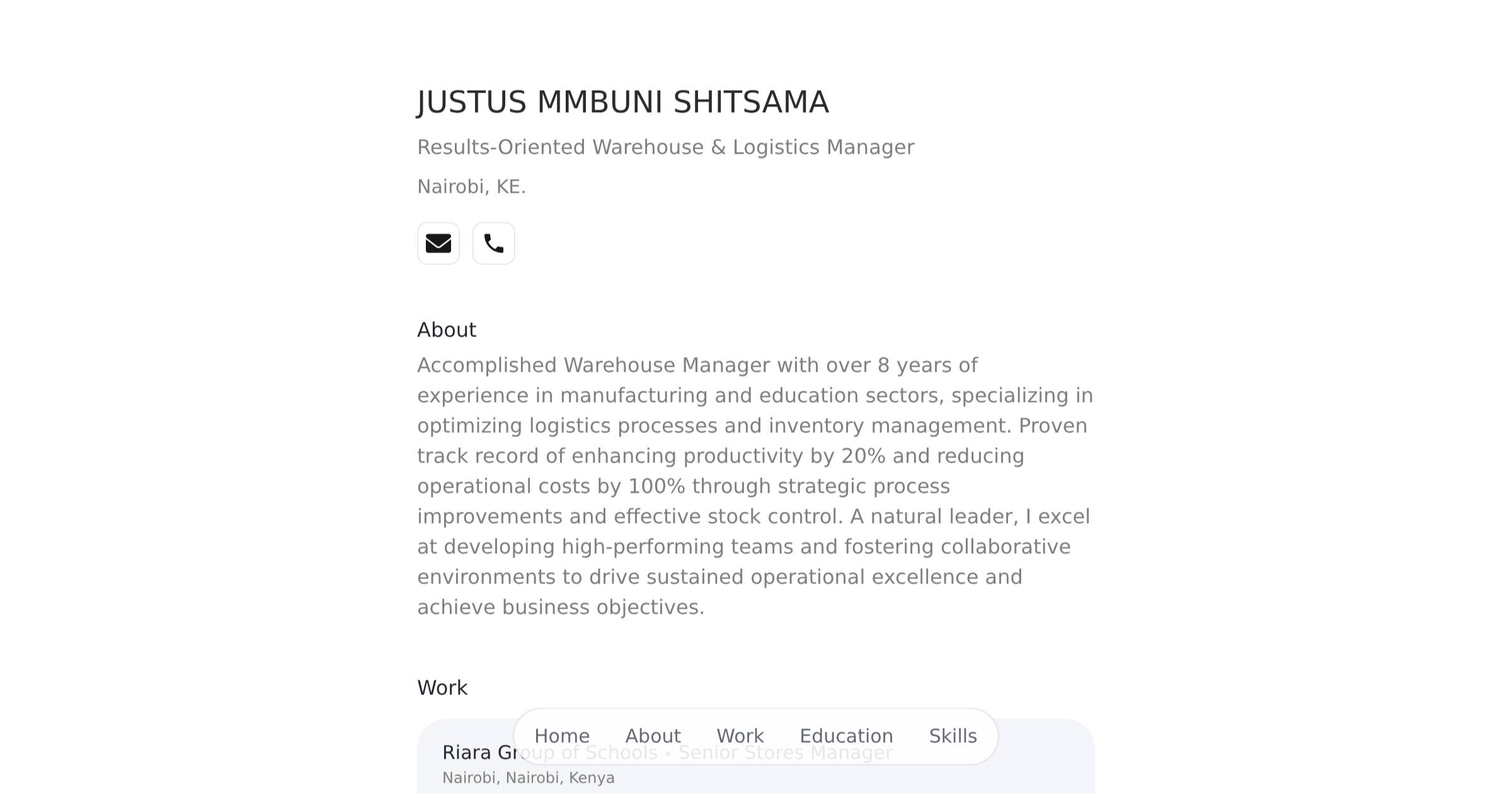 JUSTUS MMBUNI SHITSAMA