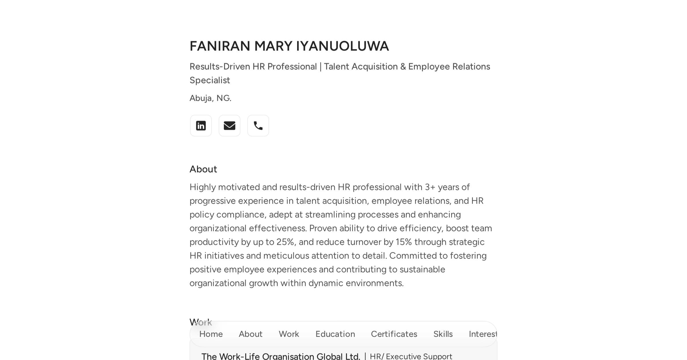 FANIRAN MARY IYANUOLUWA