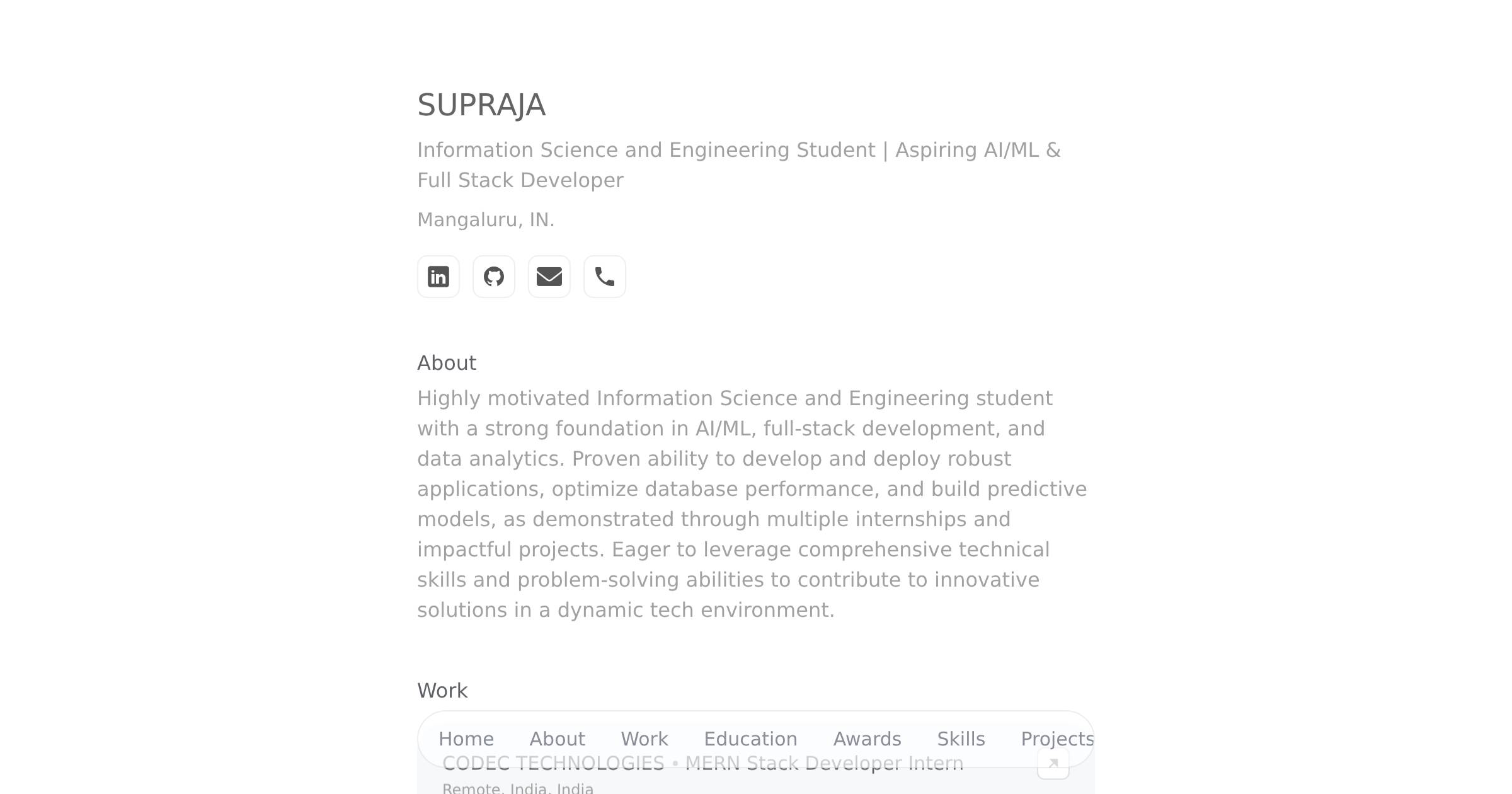 Supraja - Information Science And Engineering Student | Aspiring Ai/ml & Full Stack Developer ...